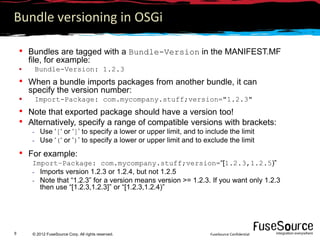 OSGi made simple - Fuse Application Bundles | PPT | Free Download