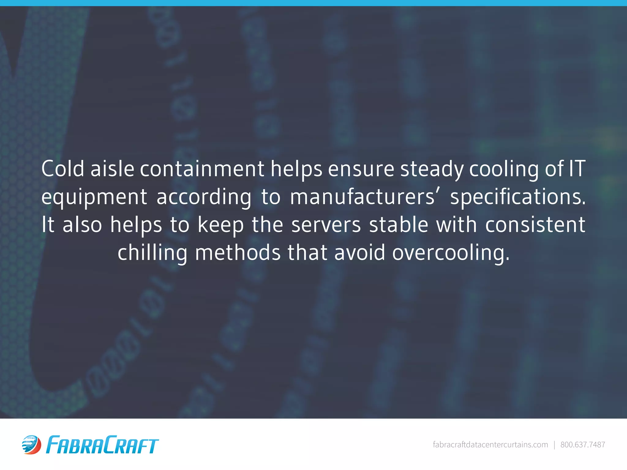 Cold Aisle Containment Data Center | FabraCraft | PDF