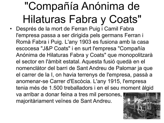 Fabra i Coats | PPT