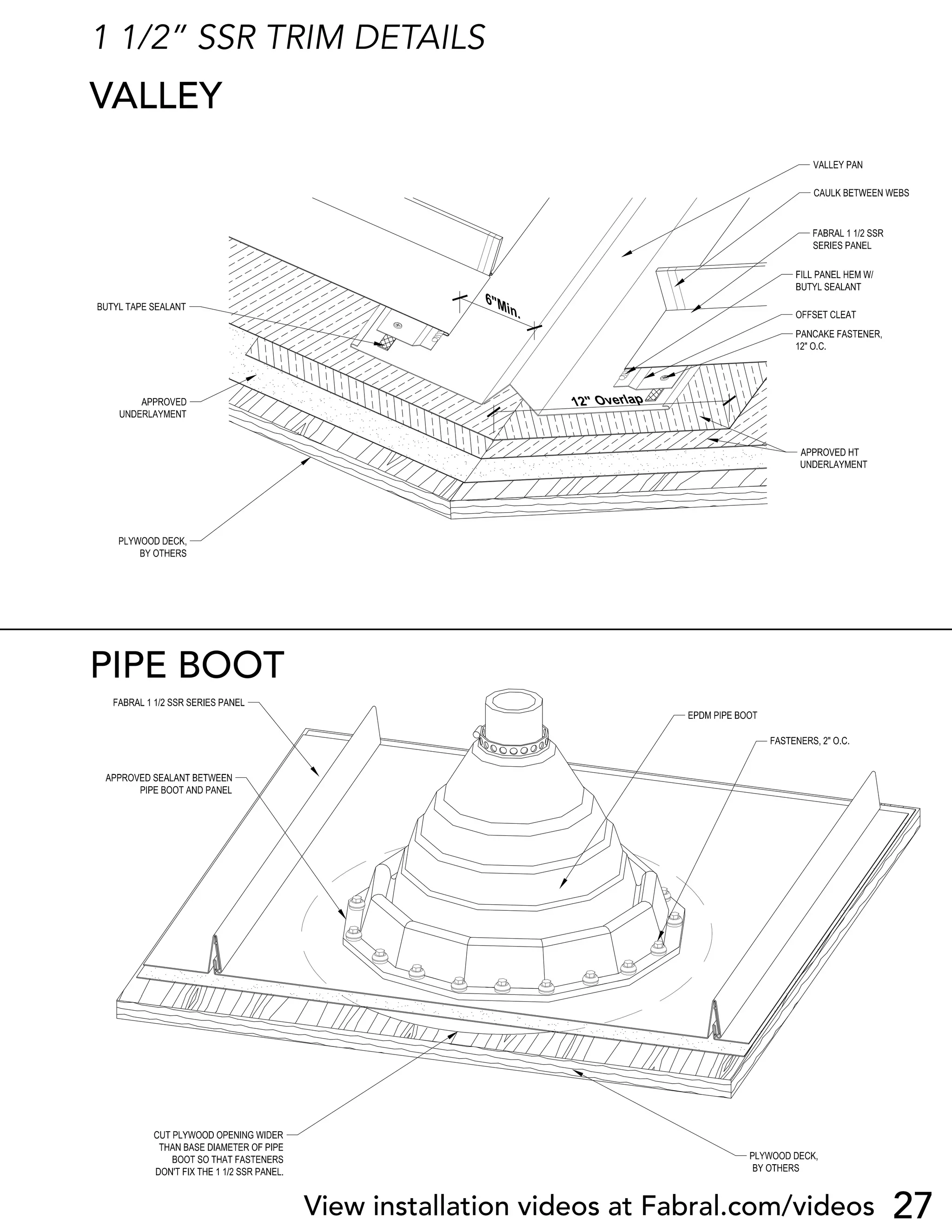 Fabral SSR Metal Roofing Installation Manual | PDF