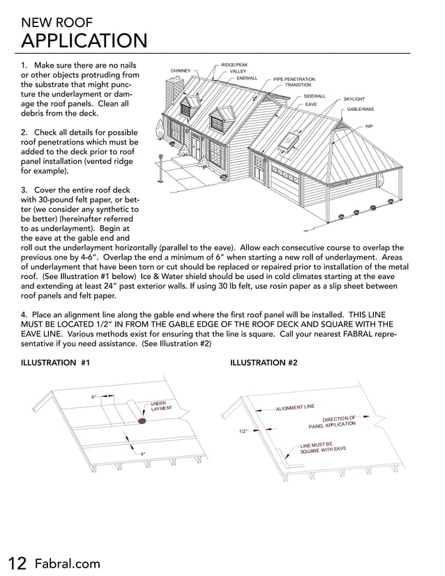 Fabral SSR Metal Roofing Installation Manual | PDF | Home Improvement ...