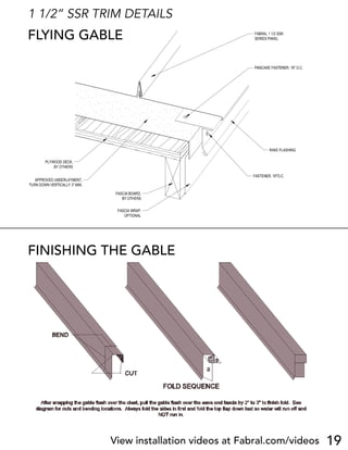 Fabral SSR Metal Roofing Installation Manual | PDF