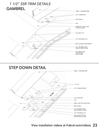 Fabral SSR Metal Roofing Installation Manual | PDF