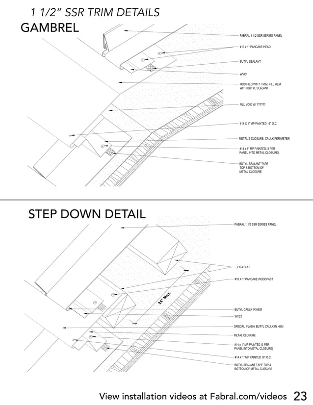 Fabral SSR Metal Roofing Installation Manual | PDF | Home Improvement ...