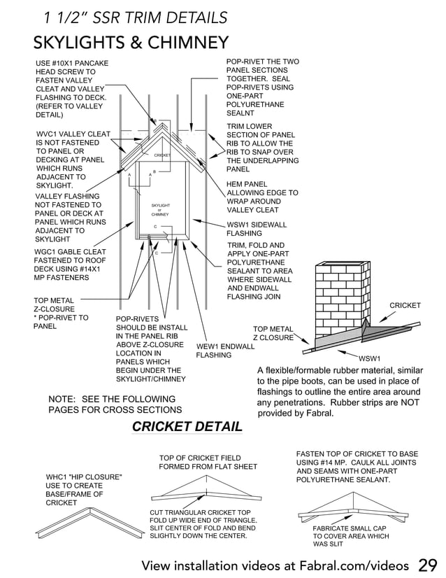 Fabral SSR Metal Roofing Installation Manual | PDF | Home Improvement ...