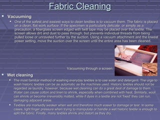Fabrics & their Types, Control, Quality & Cleaning | PPT