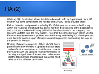 Triangle MySQL User Group MySQL Fabric Presentation Feb 12th, 2015 ...