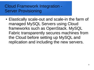 Triangle MySQL User Group MySQL Fabric Presentation Feb 12th, 2015 | PPT
