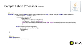 Fabric - Realtime stream processing framework | PPTX
