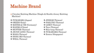 knitting machine in bangladesh | PPTX