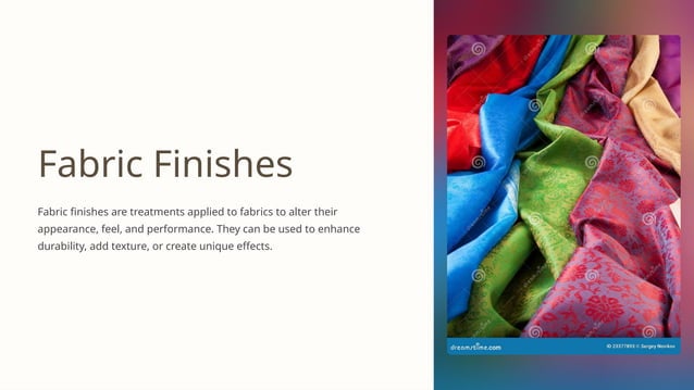 Fabric-Finishes Fabric-Finishes.pptx.... | PPT