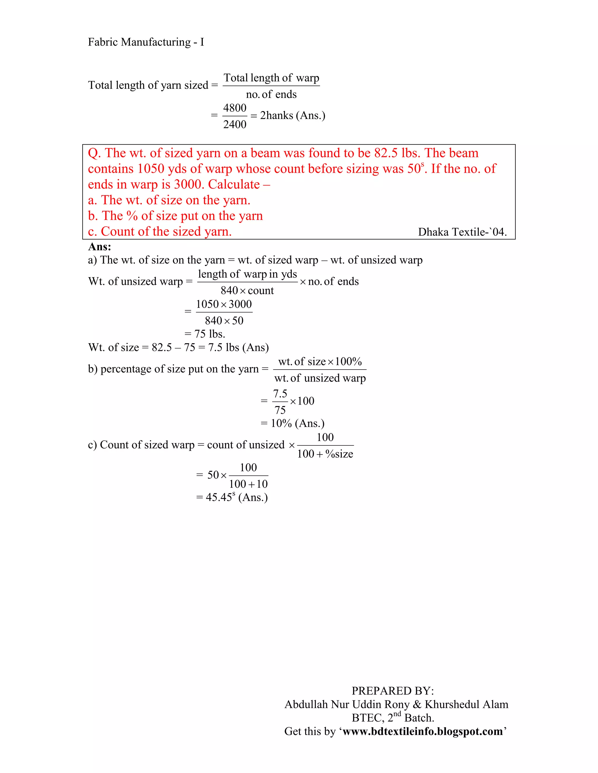 Fabric manufacturing-i-sizing | PDF | Skin Care | Beauty
