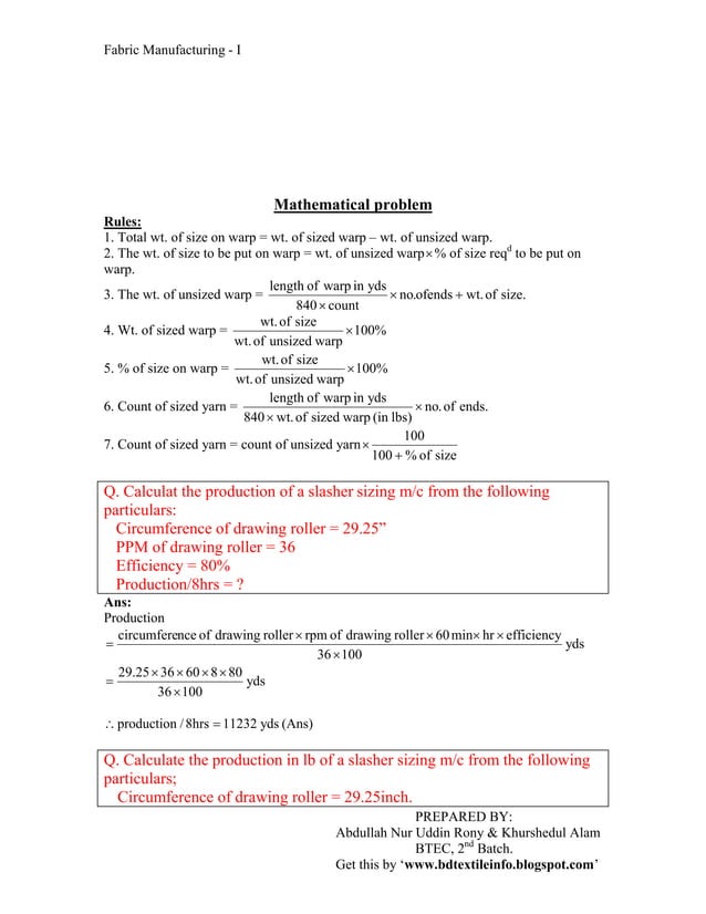 Fabric manufacturing-i-sizing | PDF | Skin Care | Beauty