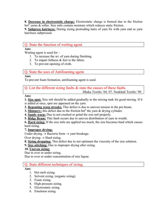 Fabric manufacturing-i-sizing | PDF | Skin Care | Beauty
