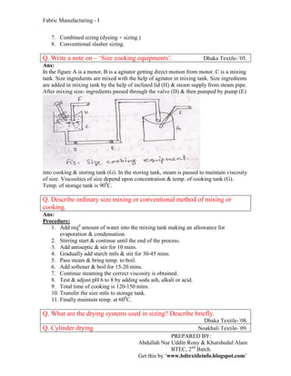 Fabric manufacturing-i-sizing | PDF | Skin Care | Beauty