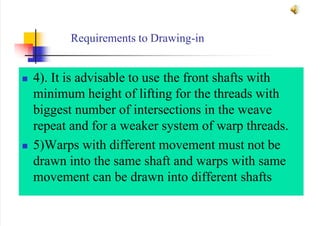 Textile Fabric representation - Types and structure | PPT