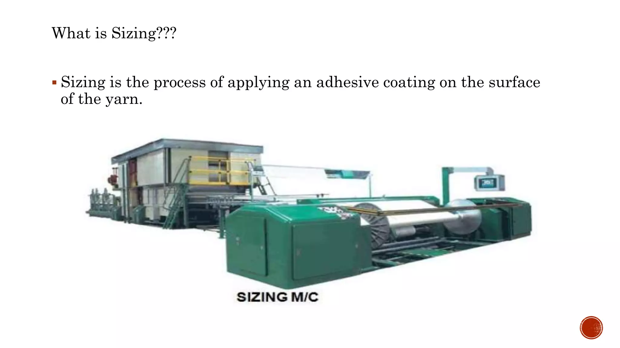 Sizing in Fabric Manufacturing | PPTX