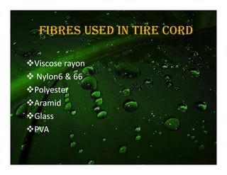 Fabric and fibres for tire | PDF