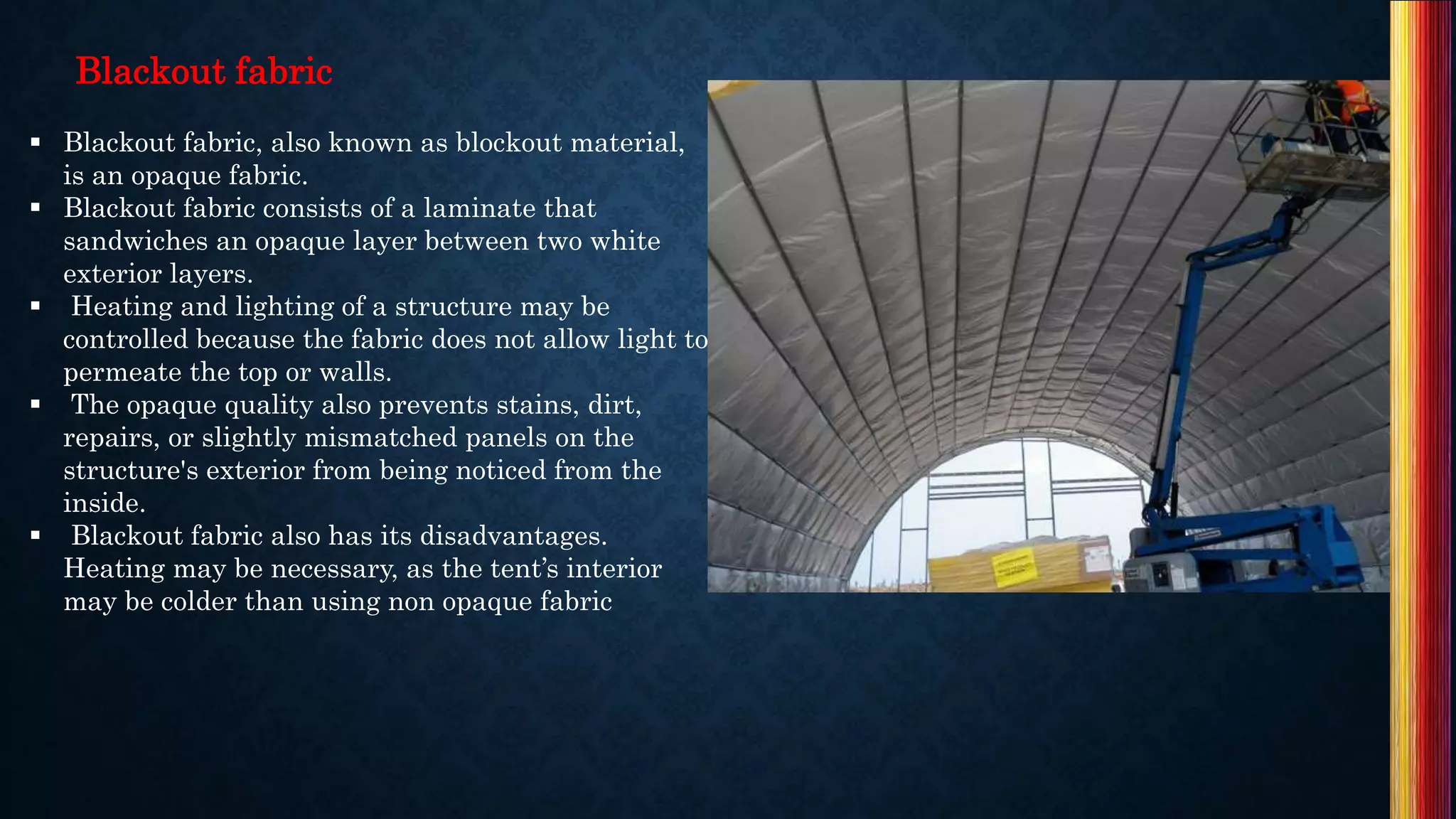 Fabric as a building material | PPTX