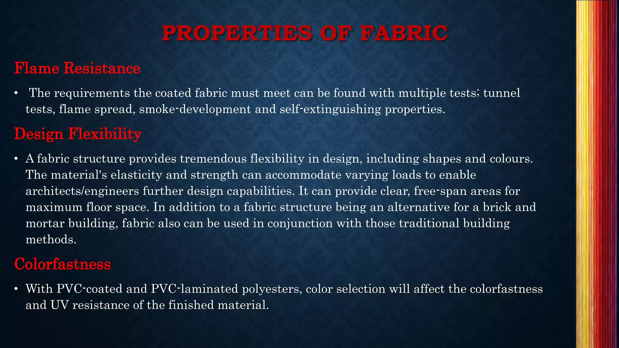 Fabric as a building material | PPTX
