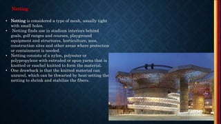 Fabric as a building material | PPTX