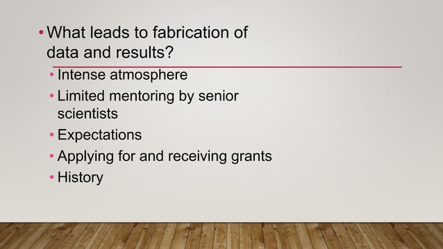 Fabricating data cath-f | PPTX