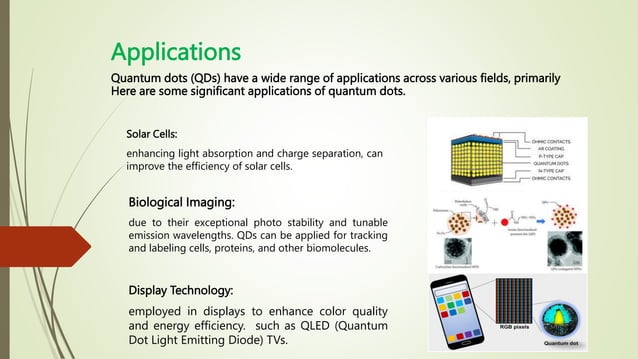 Fabrication and applications of quantum dots.pptx