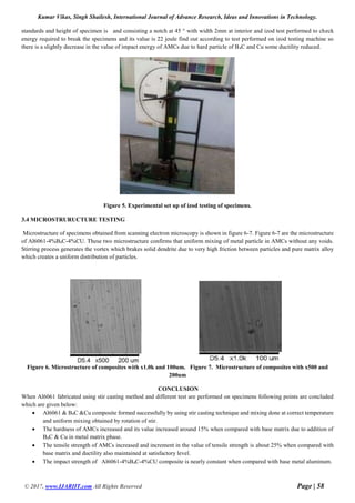 Fabrication and evaluation of mechanical properties of al6061 | PDF