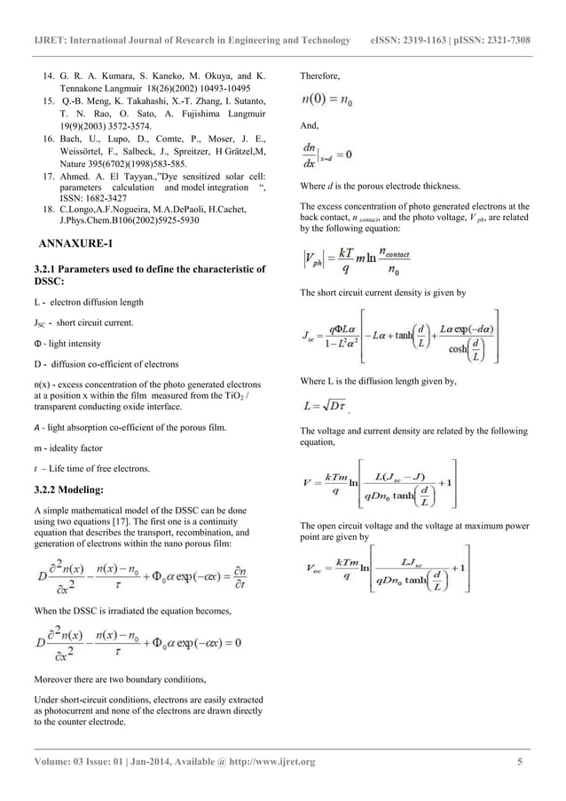 Fabrication and optimization of parameters for dye sensitized solar cell | PDF