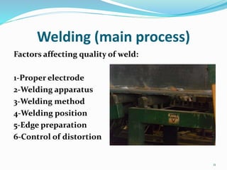 Fabrication and Quality Control of structural steel | PPTX