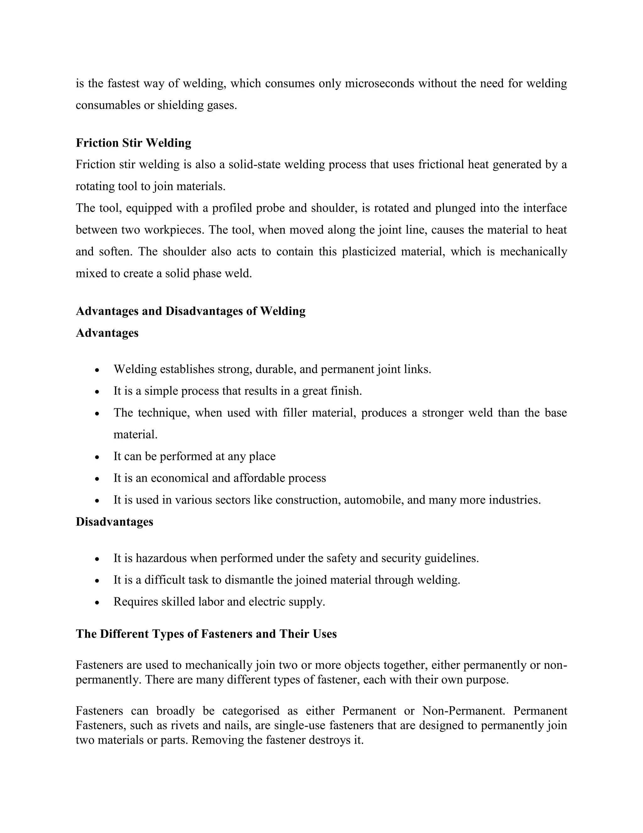FABRICATION AND WELDING TC II NOTES BASIC | DOCX