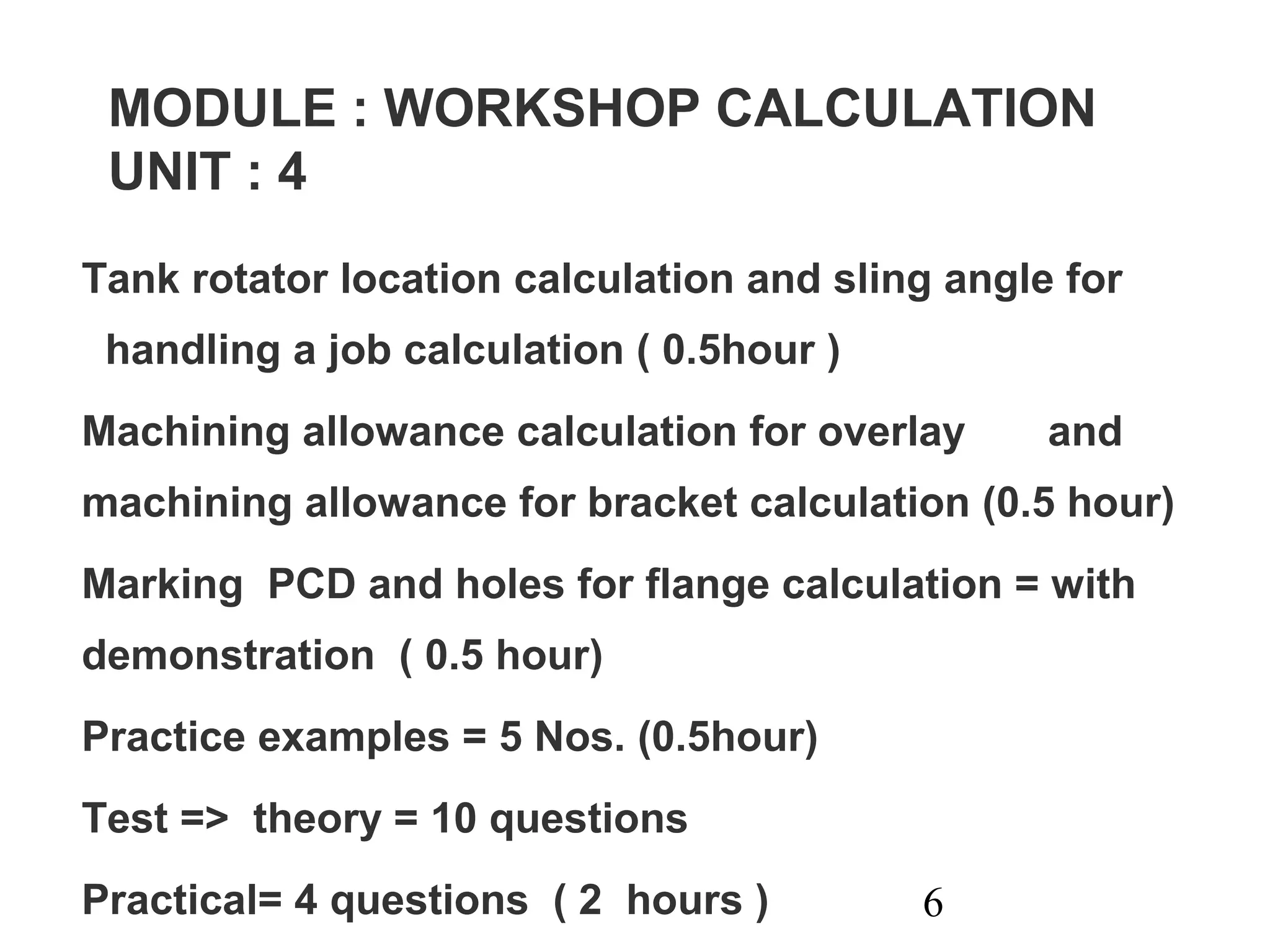Fabrication calculation | PPT