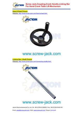 Fabrication hand crank multi units screw jack system, building crank ...