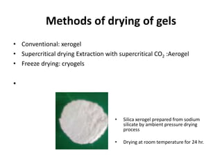 Fabrication of aerogel like materials without using supercritical ...
