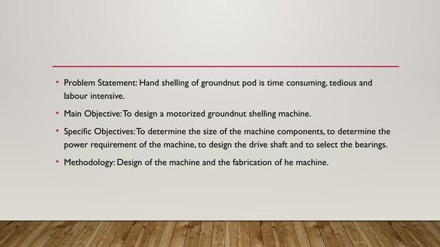FABRICATION OF A GROUNDNUT SHELLING MACHINE presentation.pptx