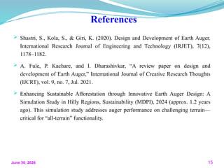 Fabrication and Design of an All Terrain Earth Auger Vehicle for ...
