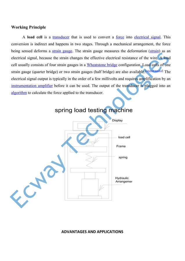 Fabrication of helical spring load testing machine | PDF