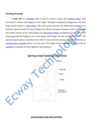 Fabrication of helical spring load testing machine | PDF