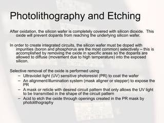 Fabrication of ic's | PPT