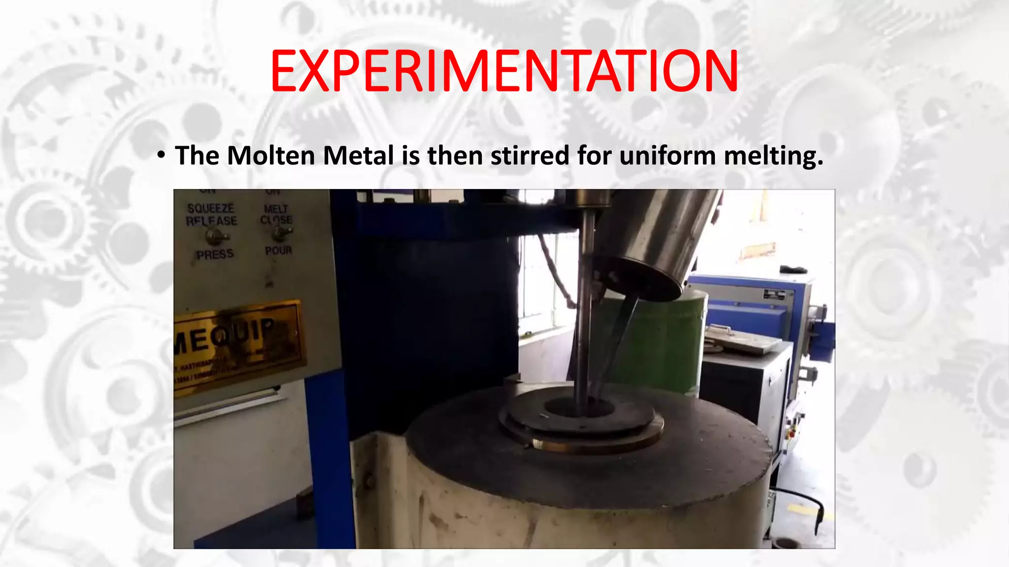 Fabrication Of Metal Matrix Composites Using Stir Casting Method Pptx Chemistry Science