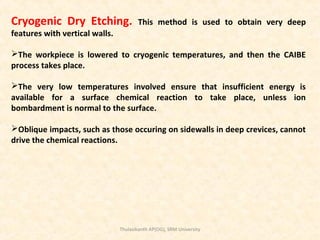 Fabrication of microelectronic devices | PPT
