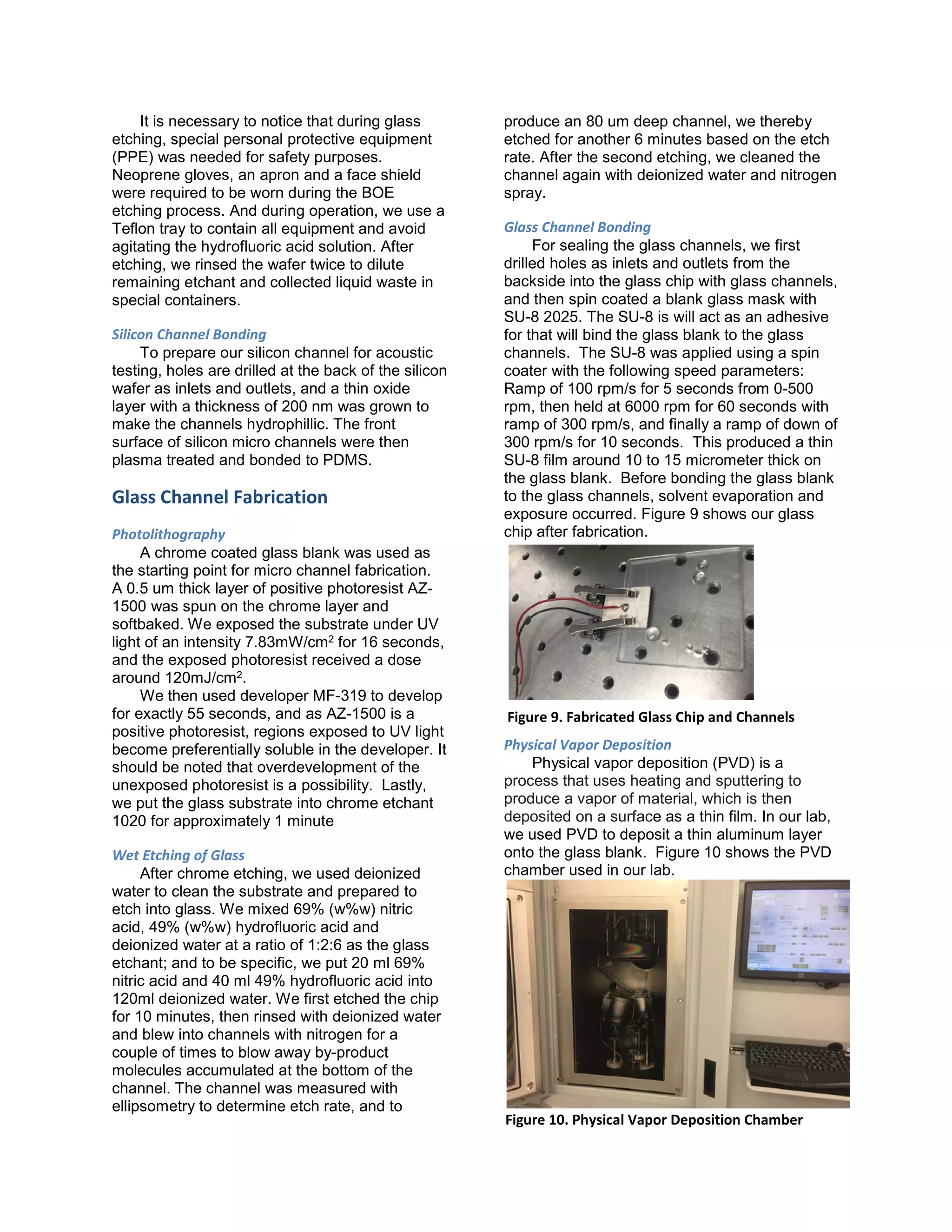 Fabrication of microfluidic channels in glass and silicon | PDF
