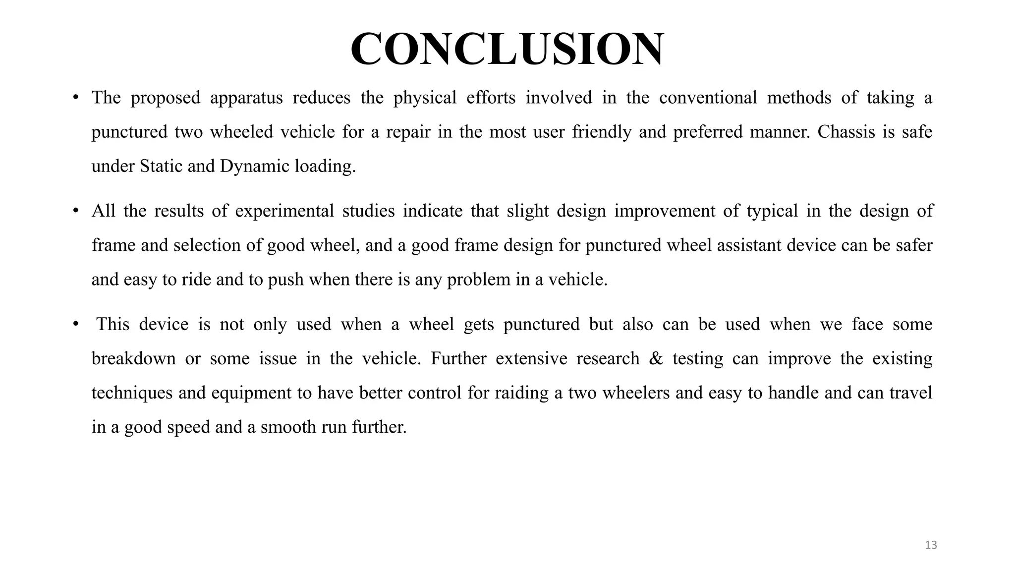 FABRICATION of punctured wheel assistant device for two wheelers (1) (1 ...
