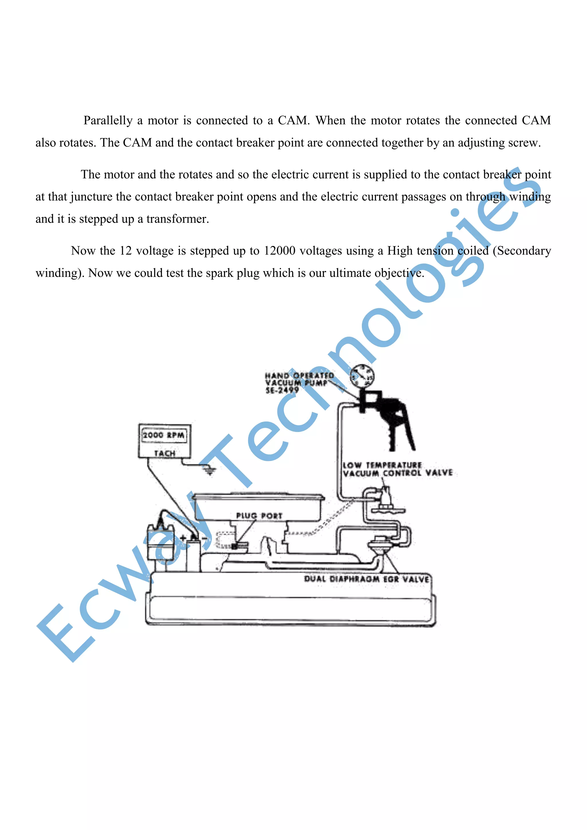 Fabrication of spark plug testing machine | DOCX