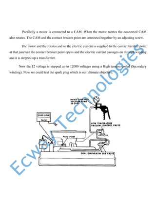 Fabrication of spark plug testing machine | DOCX