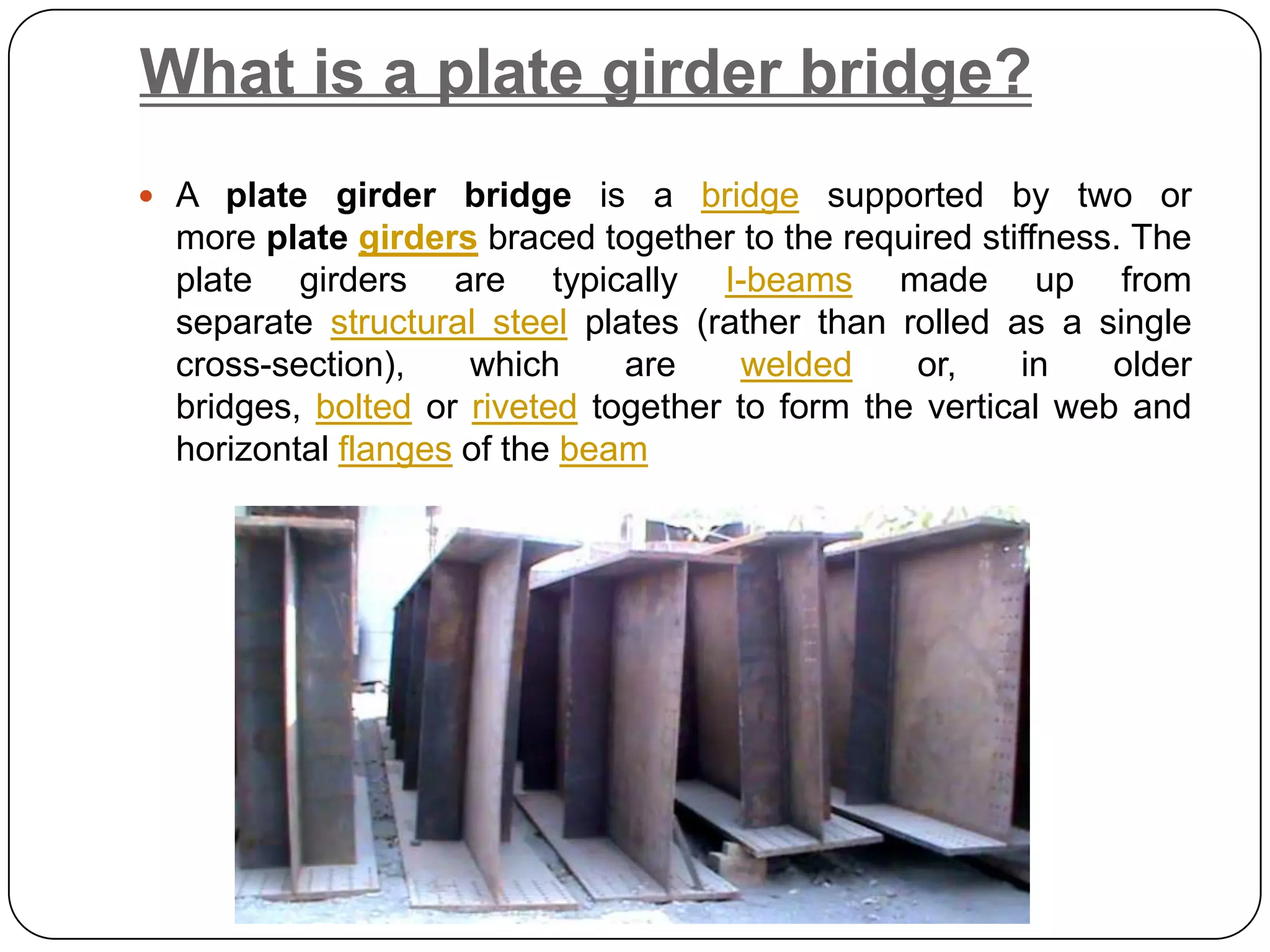 Fabrication of steel plate girder r | PPTX