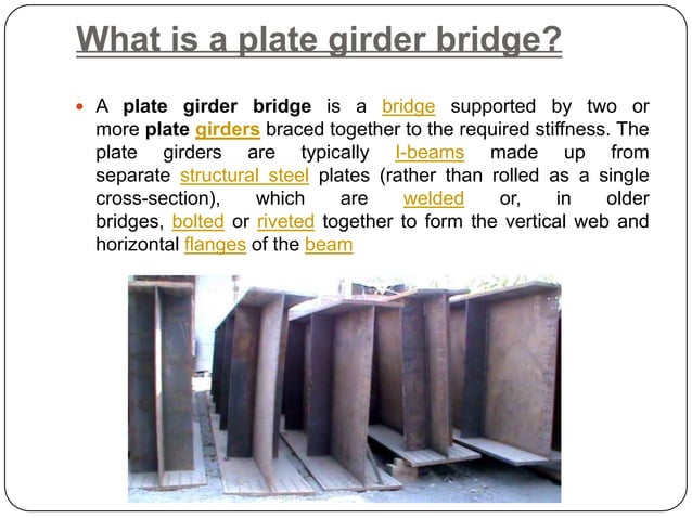 Fabrication of steel plate girder r | PPTX | Rail Travel | Travel Type