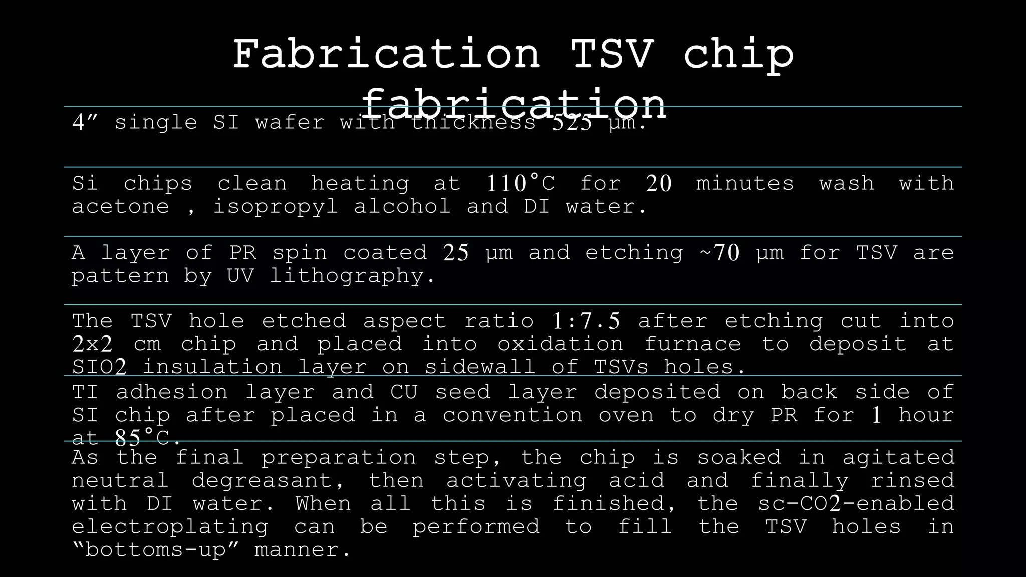 Fabrication of through silicon-via (tsv) by copper | PPTX