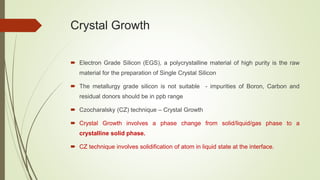 Fabrication process flow | PPTX
