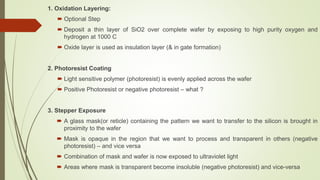 Fabrication process flow | PPTX